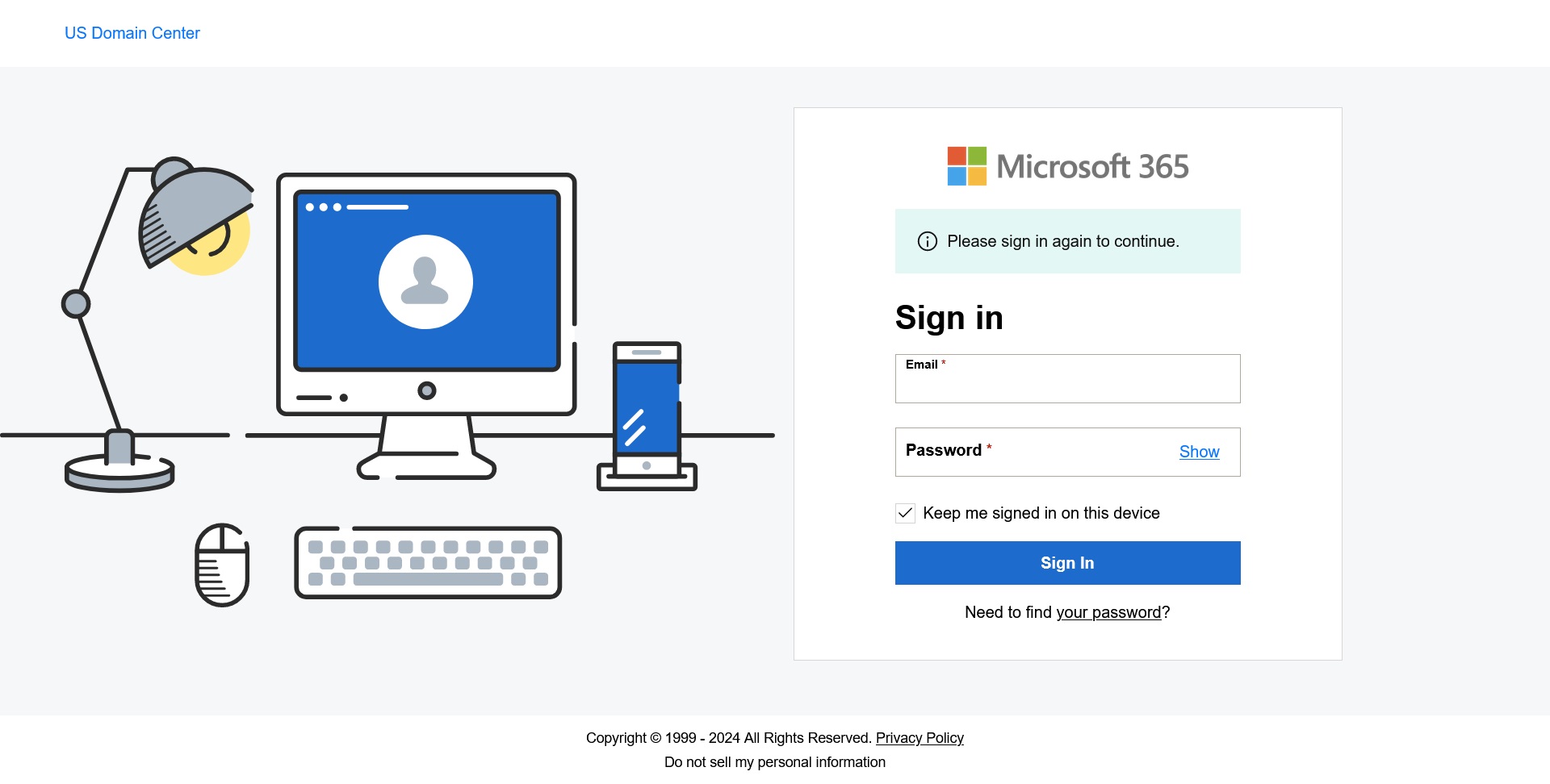 Access Your Microsoft 365 Services Easily: US Domain Center and ...